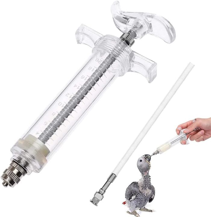 30cc Birds Feeding Syringe, Baby Birds Parrot Hand Feeding Device Baby ...