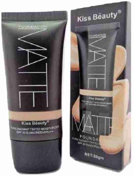 Kiss Beauty Matte Foundation 30g Foundation (Beige, 30 g) Pure Radiant ...