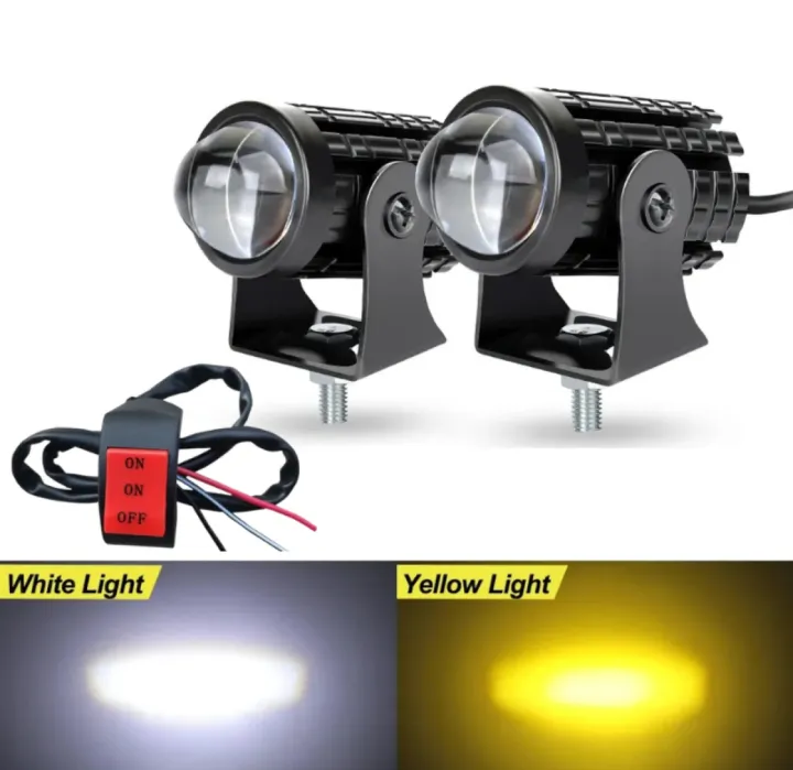 Pack of 2 - Mini Driving Led Light With Free On/Off/On Switch, Ultra ...