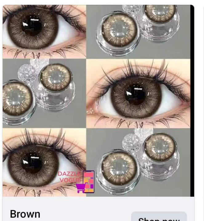 Color Name: Circle Brown, Big Eye Color Contact Lenses / Cosmetics ...