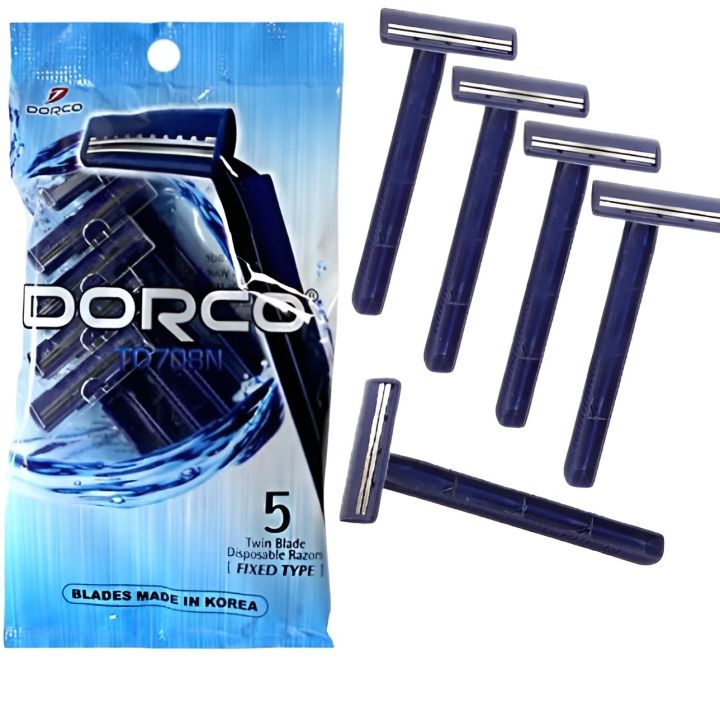 5 Razor in 1 Pack Dorco Original Twin Blade Disposable Razors | Daraz.pk