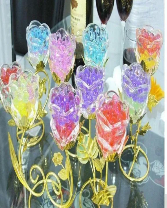 1000 Particles Crystal Shape Jelly Crystal Soils Beads Home Garden ...