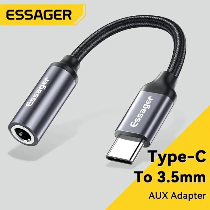 Essager Super Premium Quality DAC Chip Enabled Type C to 3.5mm Cable ...