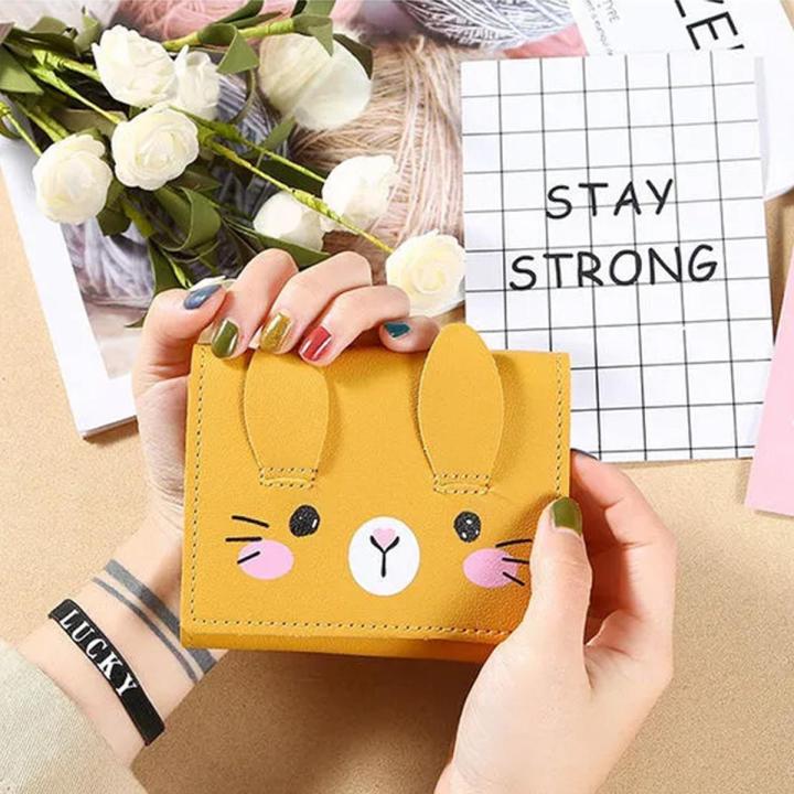 Women Short Purse Fashion Korean Mini Ladies Wallet Cute Cartoon Purse ...