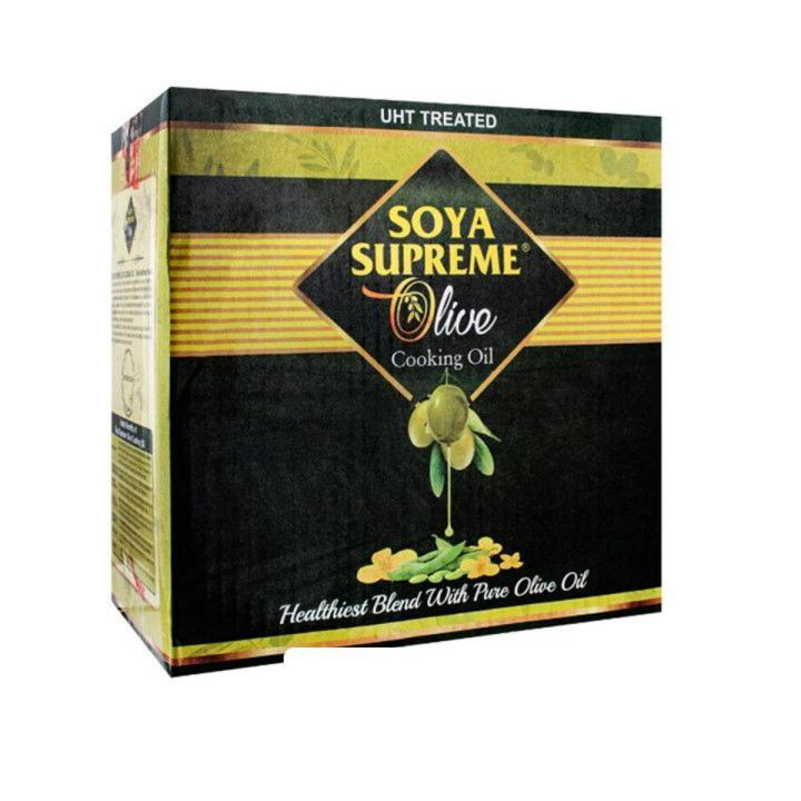 SOYA SUPREME OLIVE COOKING OIL Pouch 1x5 | Daraz.pk