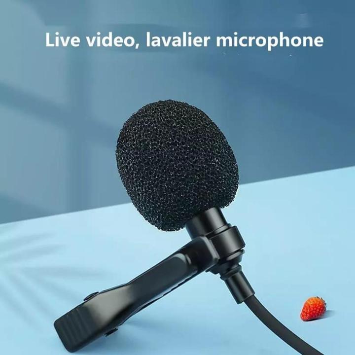 1.5 meter Recording Microphone with 3.5mm jack, Microphone Lav Lecture ...