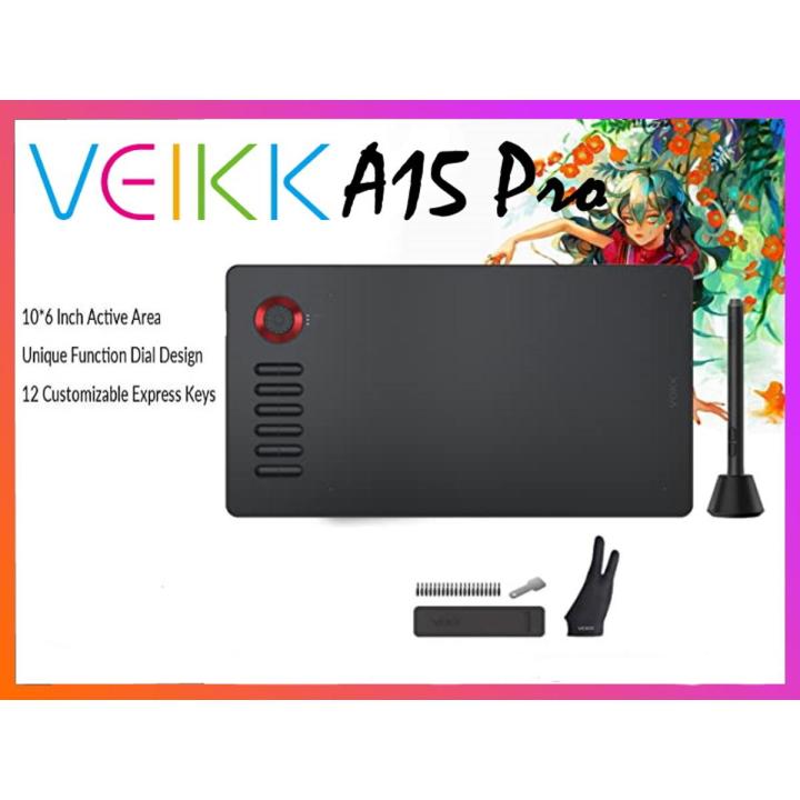 VEIKK A15Pro Graphics Pen Tablet 10 x 6 Inch Graphics Tablet | Daraz.pk