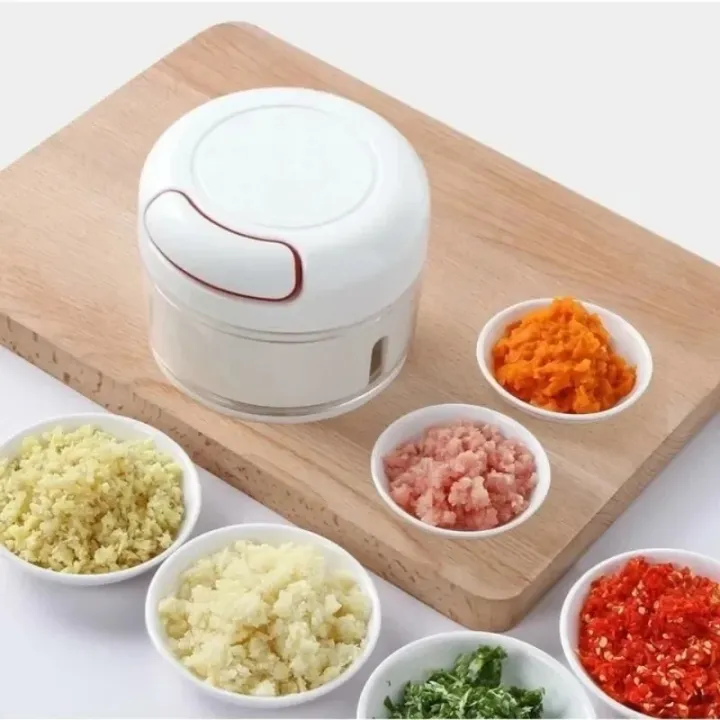 Premium Hand-Powered Mini Speedy Chopper, Portable Food Mincer, Multi ...