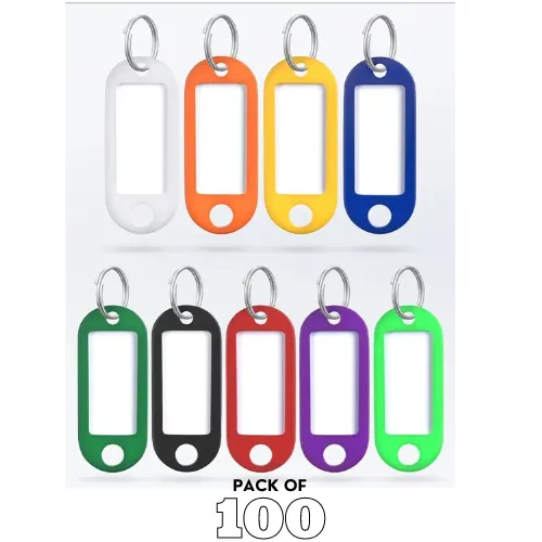 MSR. Pack of - 100 Hotel Rooms Numbers Tag Keychain - Multi Color Tag ...