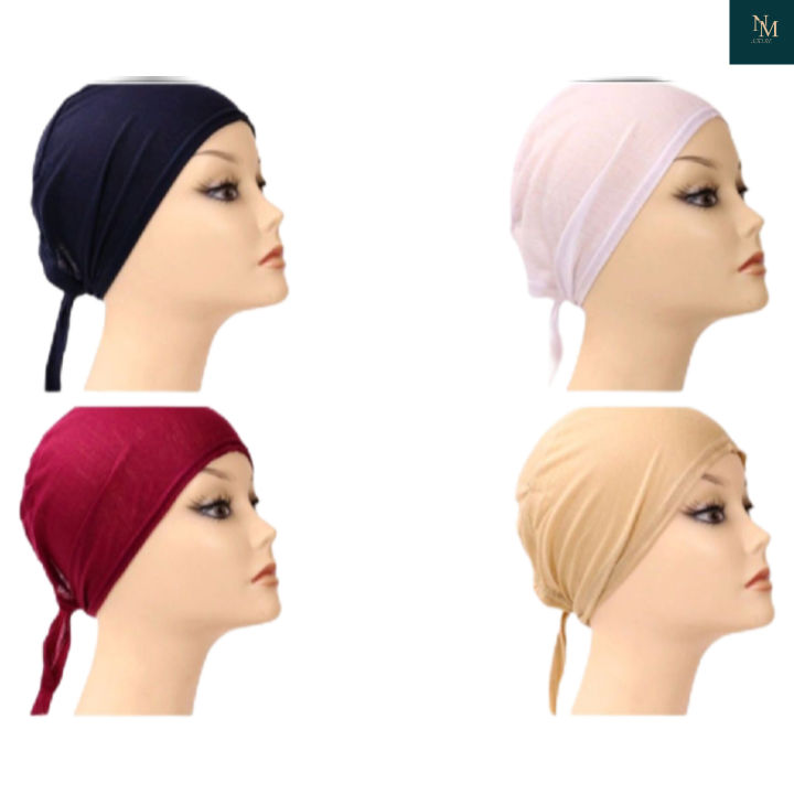 NM store Pack of 4 inner caps pure silk inner caps for girls and woman ...
