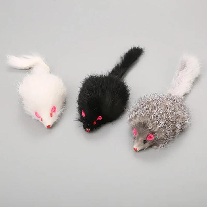 01 Pcs Cat Playing Soft Mouse Toy - Small | Daraz.pk