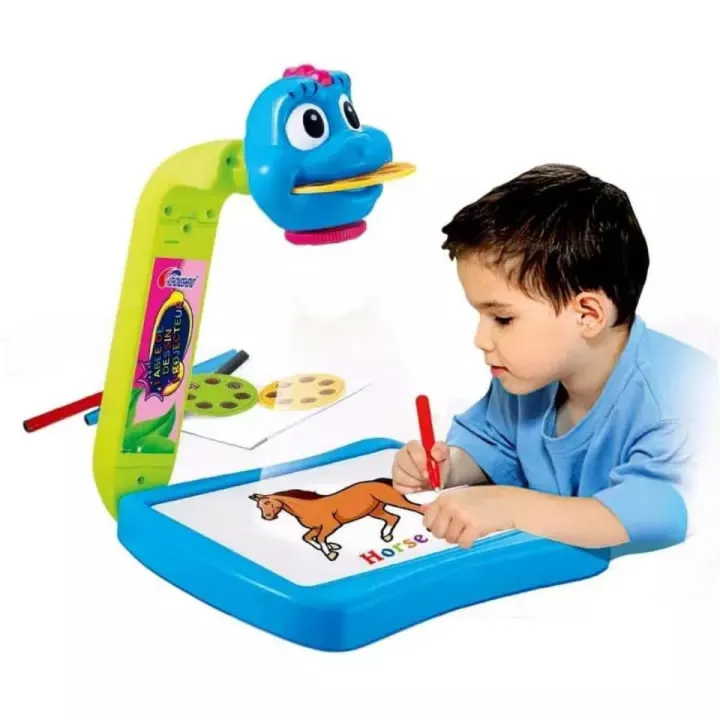 3 in 1 Projector Art set with 21 patterns 12 markers and paper pad ...