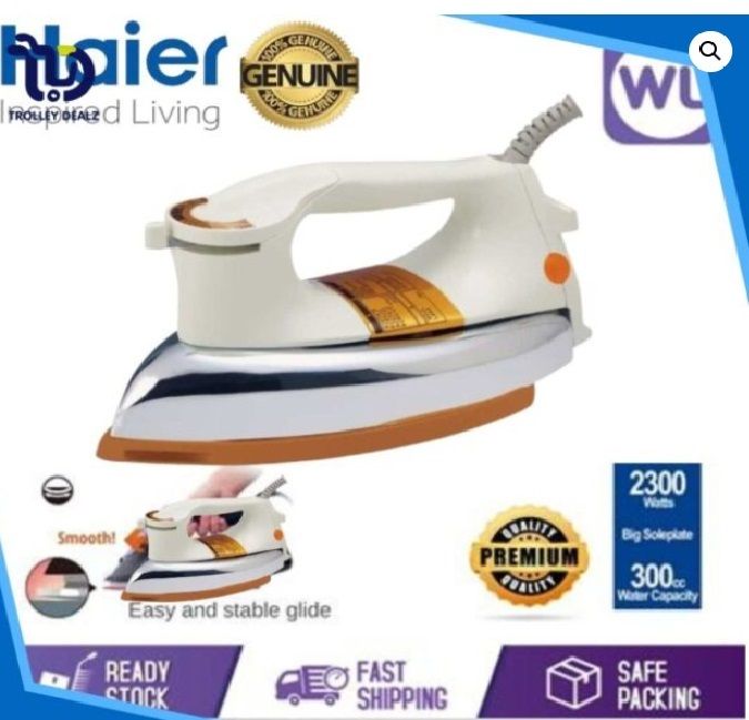 Haier De-Luxe Automatic Dry Iron NI-22AWTXJ 220V-1000W 6.0LBS Non-Stick ...
