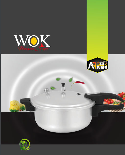 Ar Wok Pressure Cooker With Glass Lid Heavy Weight Karahi Cooker Best ...