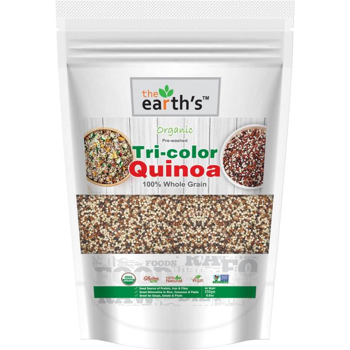 Earth's Tri Color Quinoa Organic 250gm | Daraz.pk