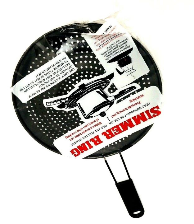 Black Simmer Ring,Heat Diffuser Cooker Cooking Targine Hob Gas Electric ...