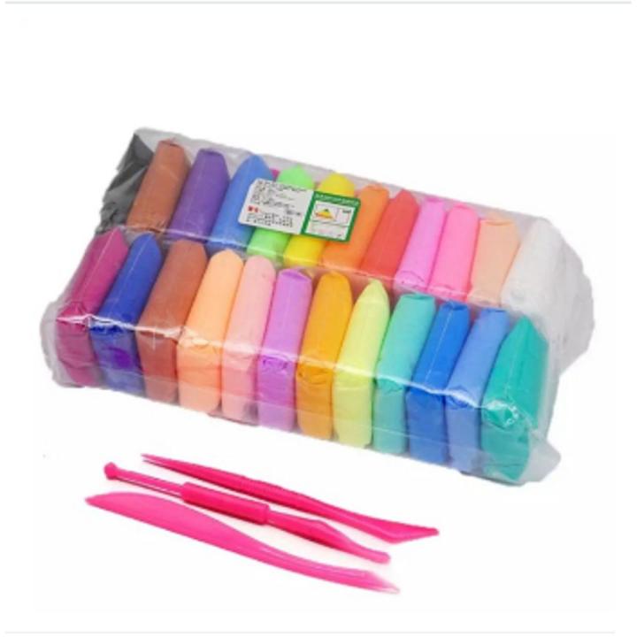 Pack of 12 - Polymer Light Clay Slime Playdough For Kids 5D Clay | Daraz.pk