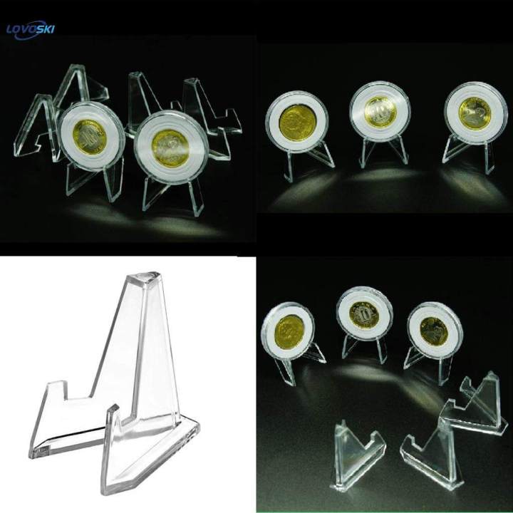 4 x 3-6pack Acrylic Holder Collector Commemorative Display Stand Rack 4 ...
