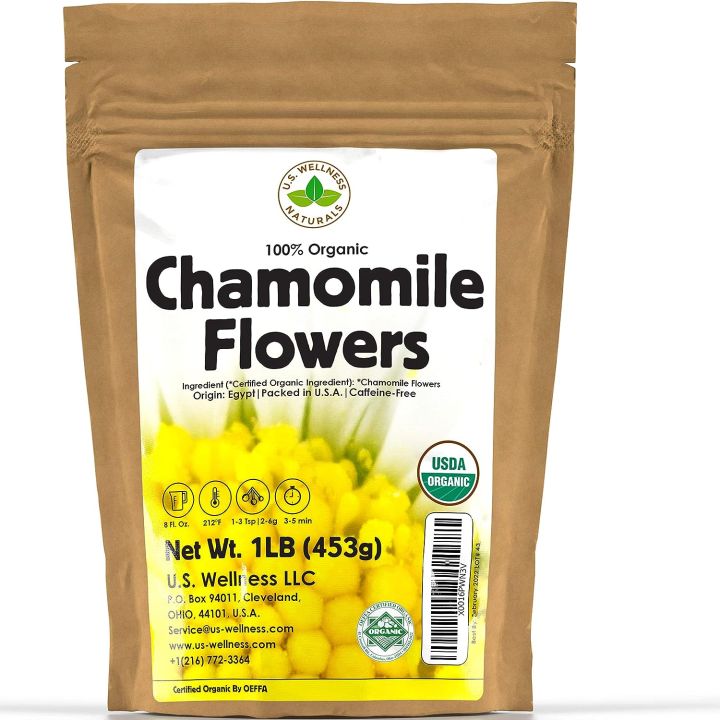 Chamomile Tea 250g 100% CERTIFIED Organic (USDA seal) Chamomile Flowers ...