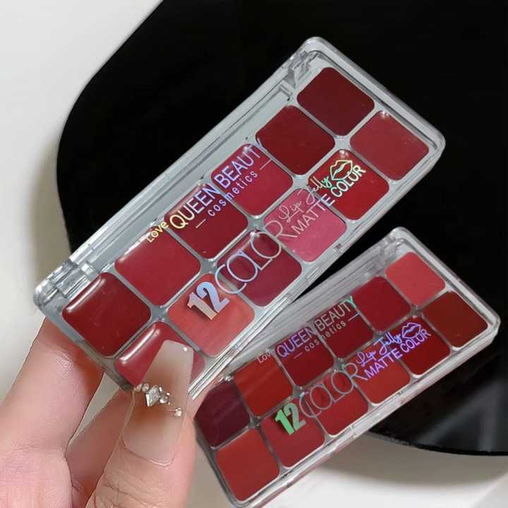 12 Colors lipstick Matte Lip Cream Waterproof Long lasting Lipstick ...