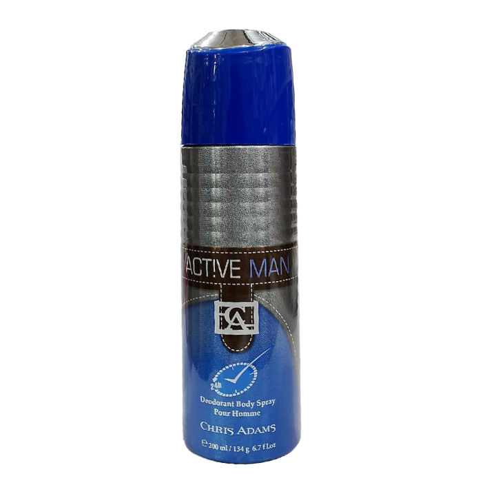 Chris Adams Active Man Body Spray Deodorant For Men – 200 ml | Daraz.pk