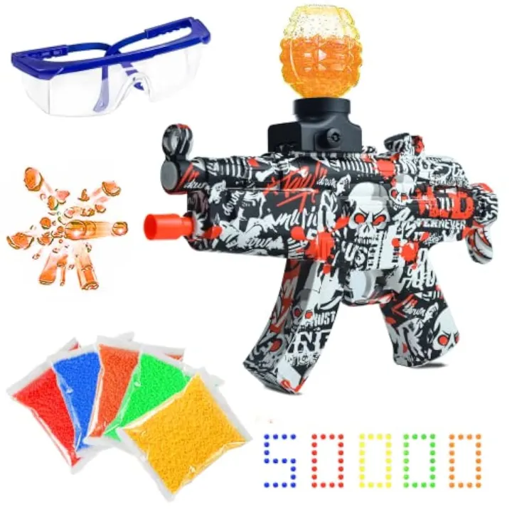 SMG Gel Blaster Automatic Electric Toy Gun – Rechargeable Splatter Ball ...