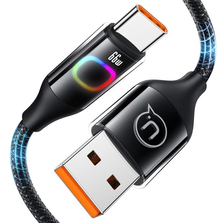 USB 66W USB A To USB C Cable USB-C PD Fast Charging Charger Wire Cord ...