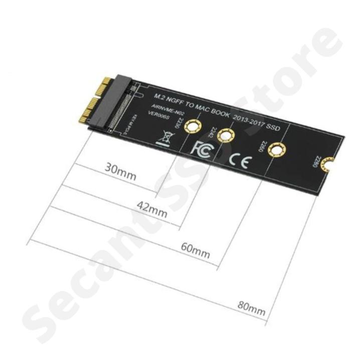 M.2 NVME SSD Convert Card for MacBookAir Pro 2013-2017 NVME/PCI-E SSD ...