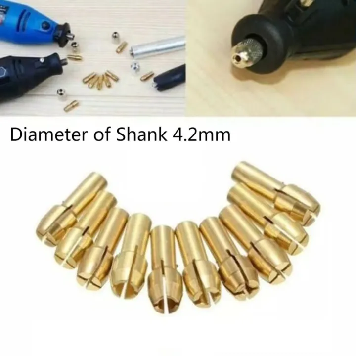 Power Rotary Tool 0.5mm-3.2mm Drill Chucks Collet Brass Mini Drill ...