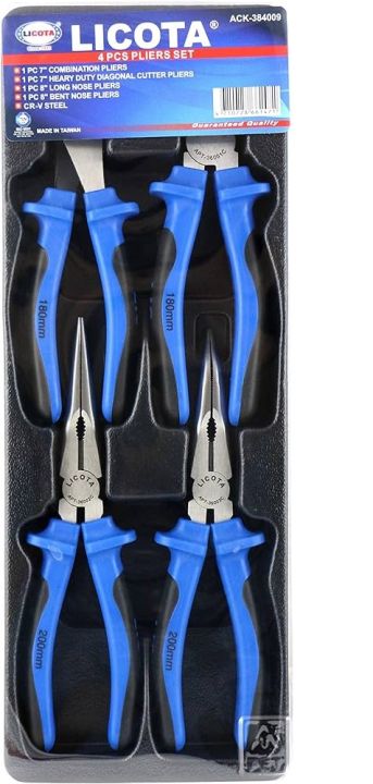 ZT - Licota Made in Taiwan 4 Pcs Pliers Set CR-V | Daraz.pk