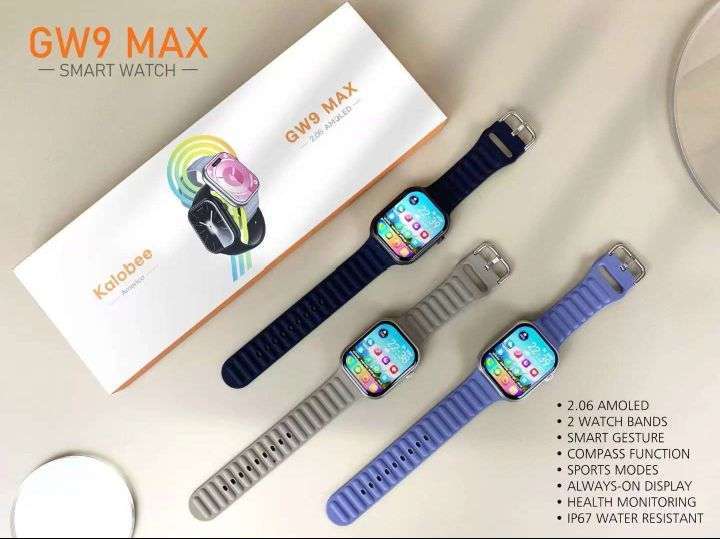 Gw9 max Amoled display American kalobee software original smart watch // Gw9 Max smart watch ...