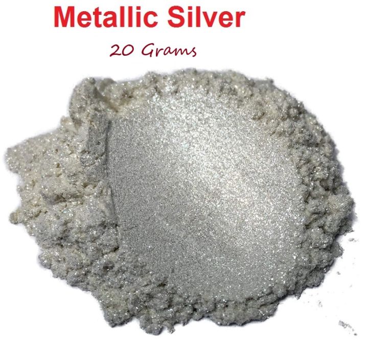 Epoxy Resin Color Metallic (Silver) 20 grams POWDER Form (Imported ...