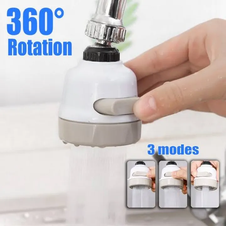 Kitchen 3 Modes Faucet Sprayer, 360 Degree Rotary Faucet Aerator Anti ...