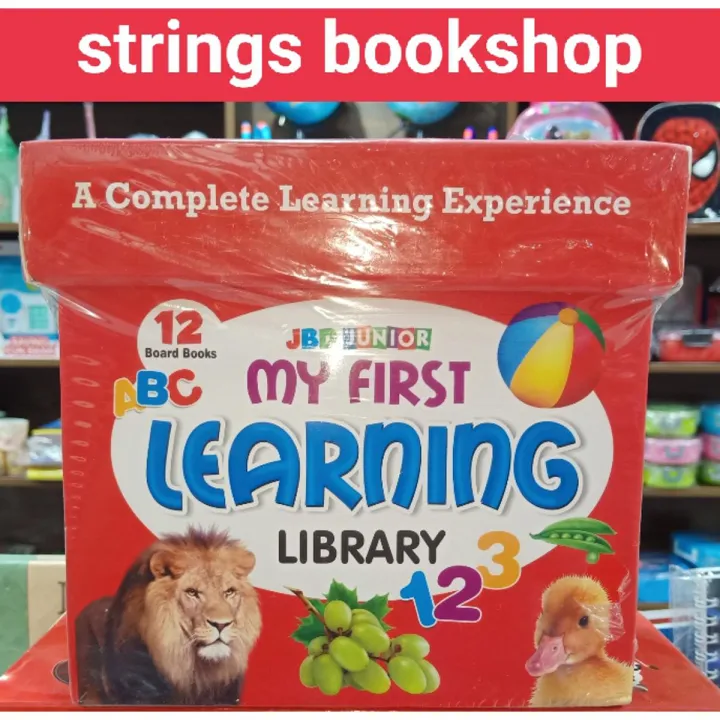My first learning library for kids board books library alphabet board ...