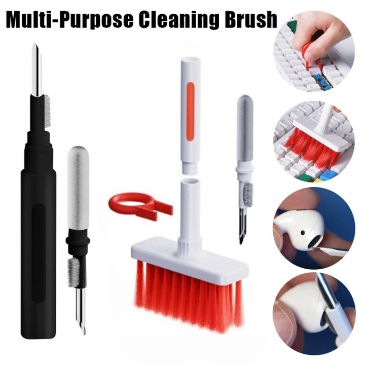 5 IN 1 Gadget Cleaner Keyboard Cleaner Brush Key Puller Handsfree ...