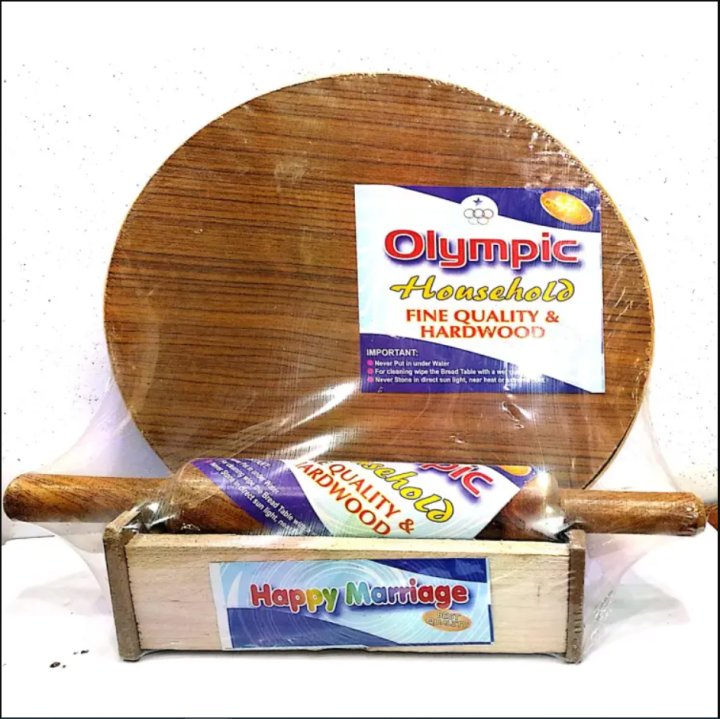 Chakla Belna-Wooden Chakla Belan Round Chapati Chakla With Stand, Wood ...