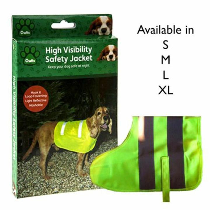 HIGH VISIBILITY DOG VEST Reflective Fluorescent Pet Safety Hi Vis ...
