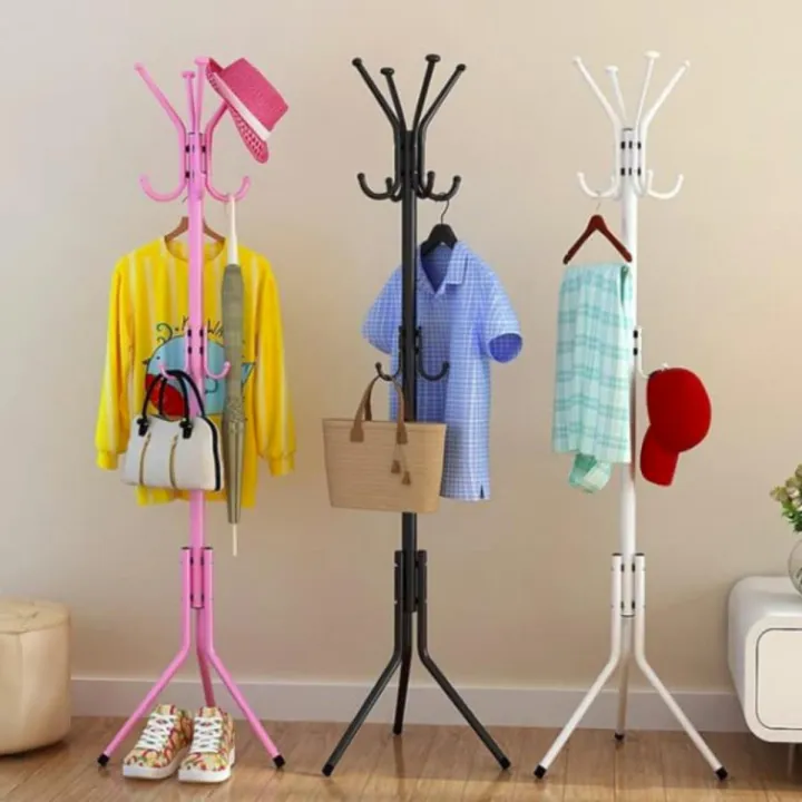 HT Multifunctional simple clothes rack Living room wrought iron hangers ...