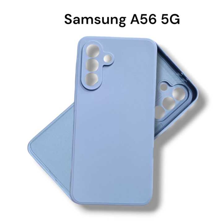 Samsung Galaxy A56 5G Back Cover Soft Matt Liquid Silicon Anti Shock ...