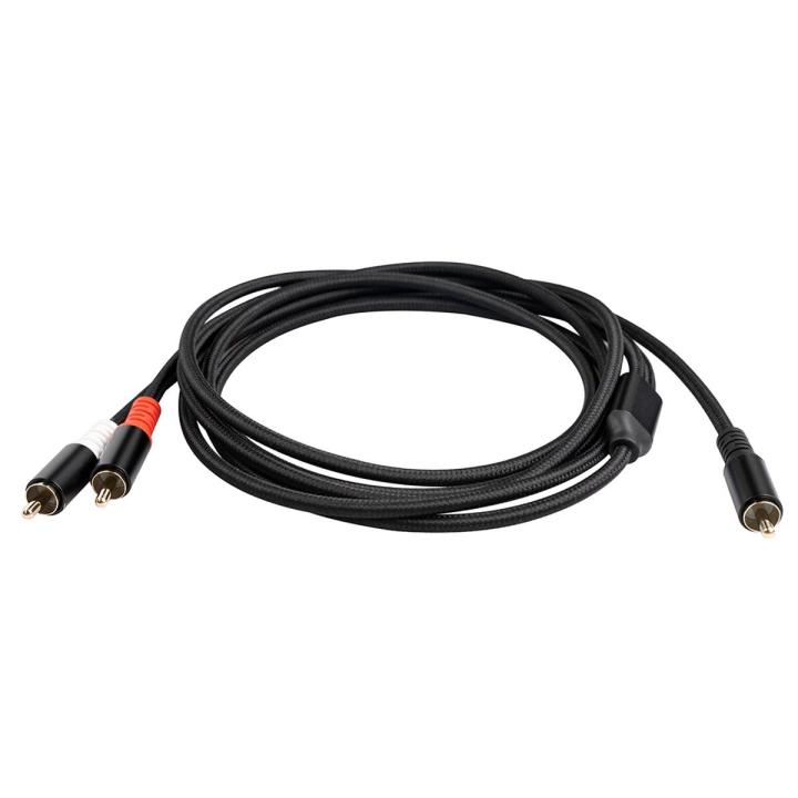RCA Y Adapter Subwoofer Y Cable 1X RCA to 2X RAC Audio Cable,1 Meter ...