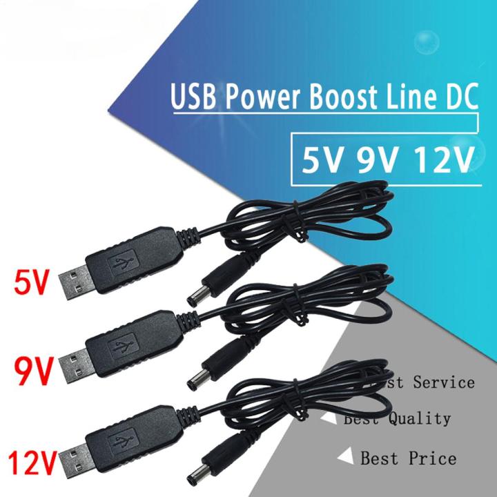 USB power boost line DC 5V to DC 9V / 12V Step UP Module USB Converter Adapter Cable 2.1x5.5mm ...