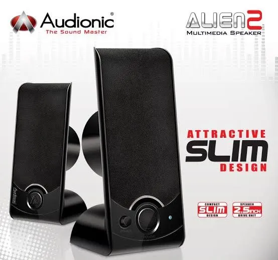 Heavy Sound Alien 2 Multimedia Speakers Slim & Sleek Design 2 AC ...