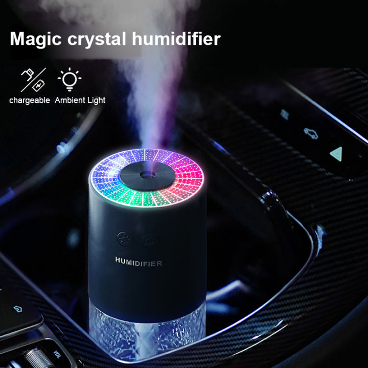 200ml Wireless humidifier magic crystal projection lamp mini ...