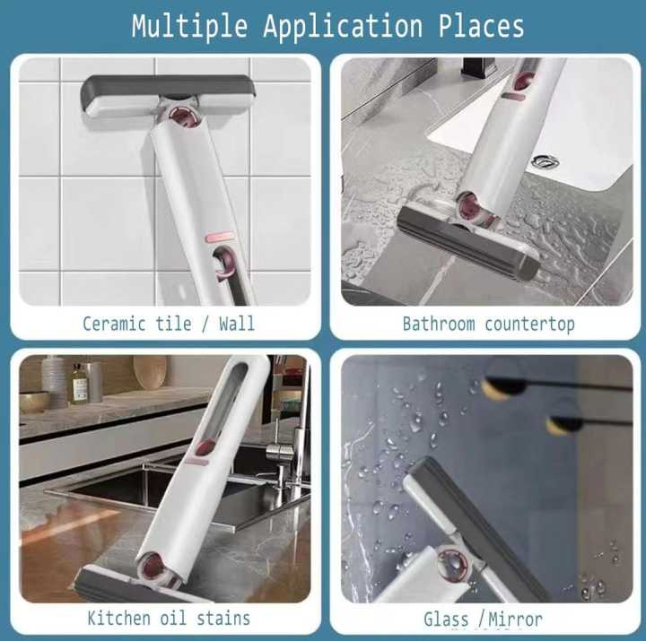 Mini Portable Mop, Self-Squeeze Portable Mini Mop, Sponge Mop, Lazy ...