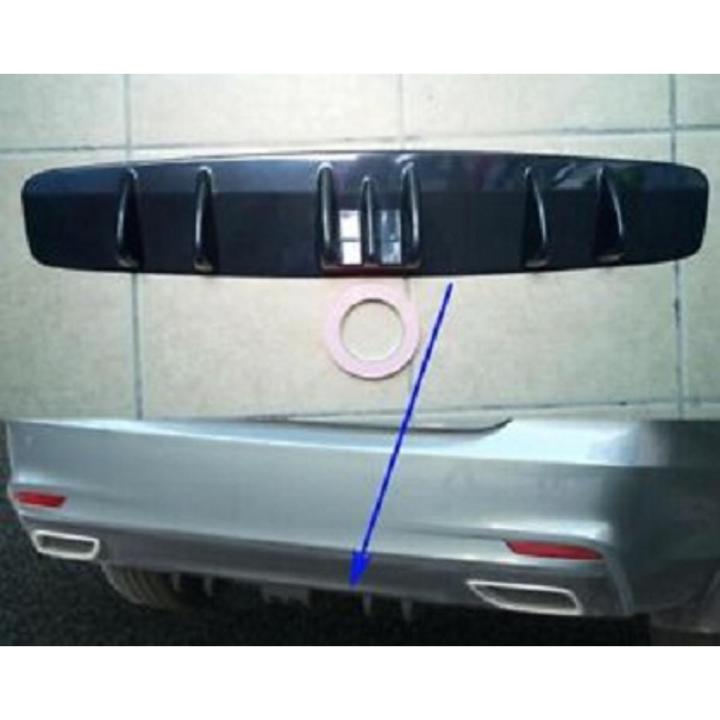 Universal Car Rear Bumper Lip Diffuser Shark Fin Style Car Back Bumper ...