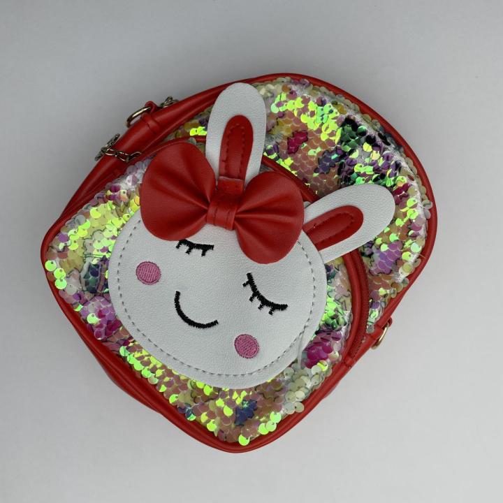 Cute Rabbit Sequin Decor Cartoon Graphic Crossbody Bag With Cartoon ...