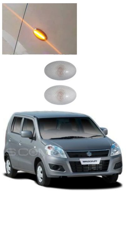 Suzuki wagon r indicator light 2 psc fander light ( white ) | Daraz.pk
