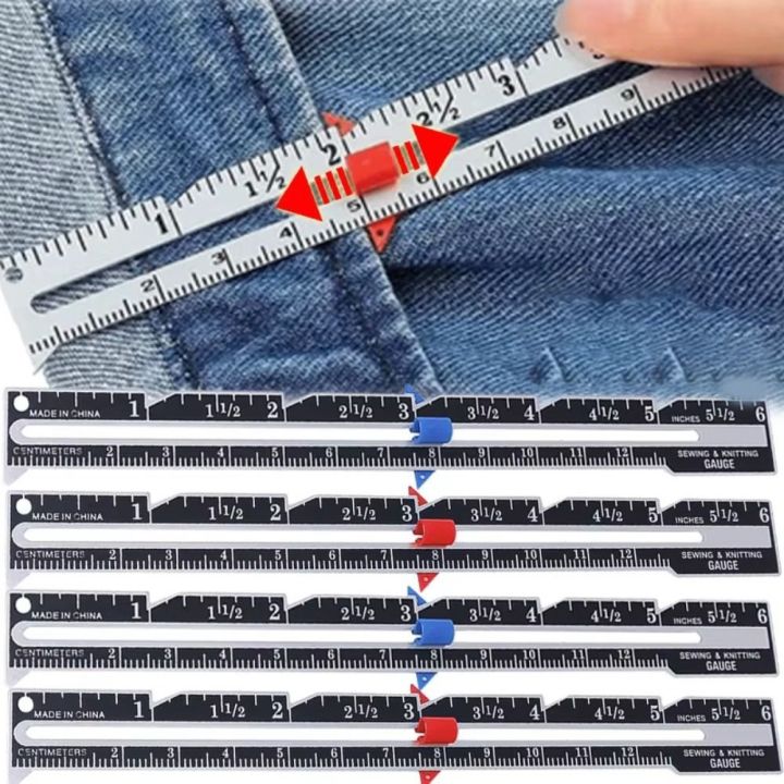 Crafting Hemming Measuring Sewing Measuring Tool Metal Fixed-Edge ...