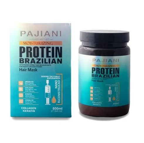 Pajiani Keratin Moisturizing Protein Brazilian Hair Mask 800ML (Blue ...