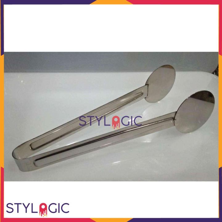 Stainless Steel Tong - Round Top - 24 cm | Daraz.pk